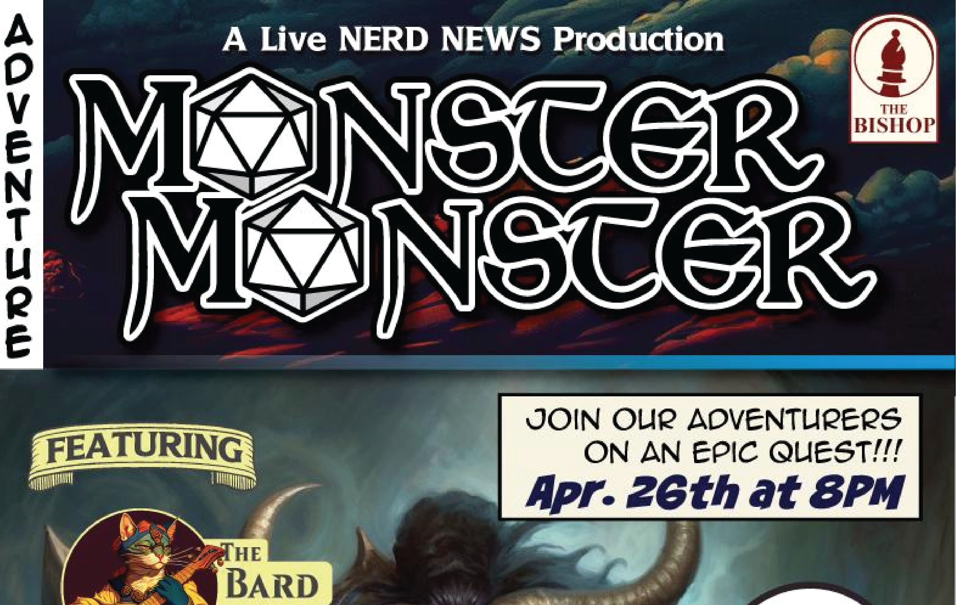 Adventure Monster Monster Tickets | The Bishop Bar