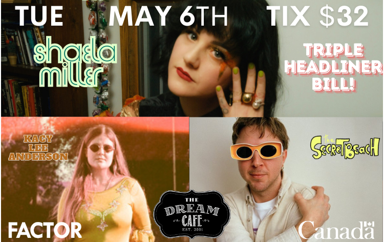 The Secret Kacy Miller Tour, LIVE in Penticton Tickets | The Dream Café