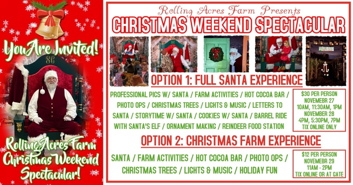 Rolling Acres Farm 3rd Annual Christmas Weekend Spectacular Tickets ...