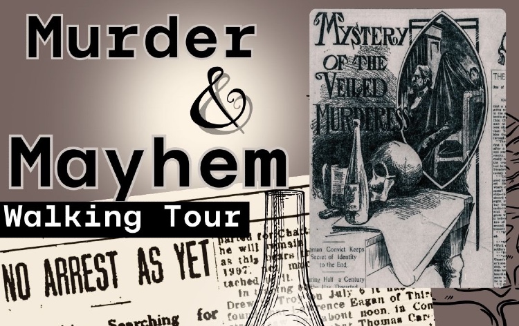 Murder & Mayhem Dusk Walking Tour Tickets | Hart Cluett Museum