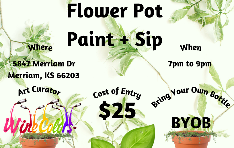 Flower Pot + Sip DIY Session Tickets | Wine Colors Art + Sip