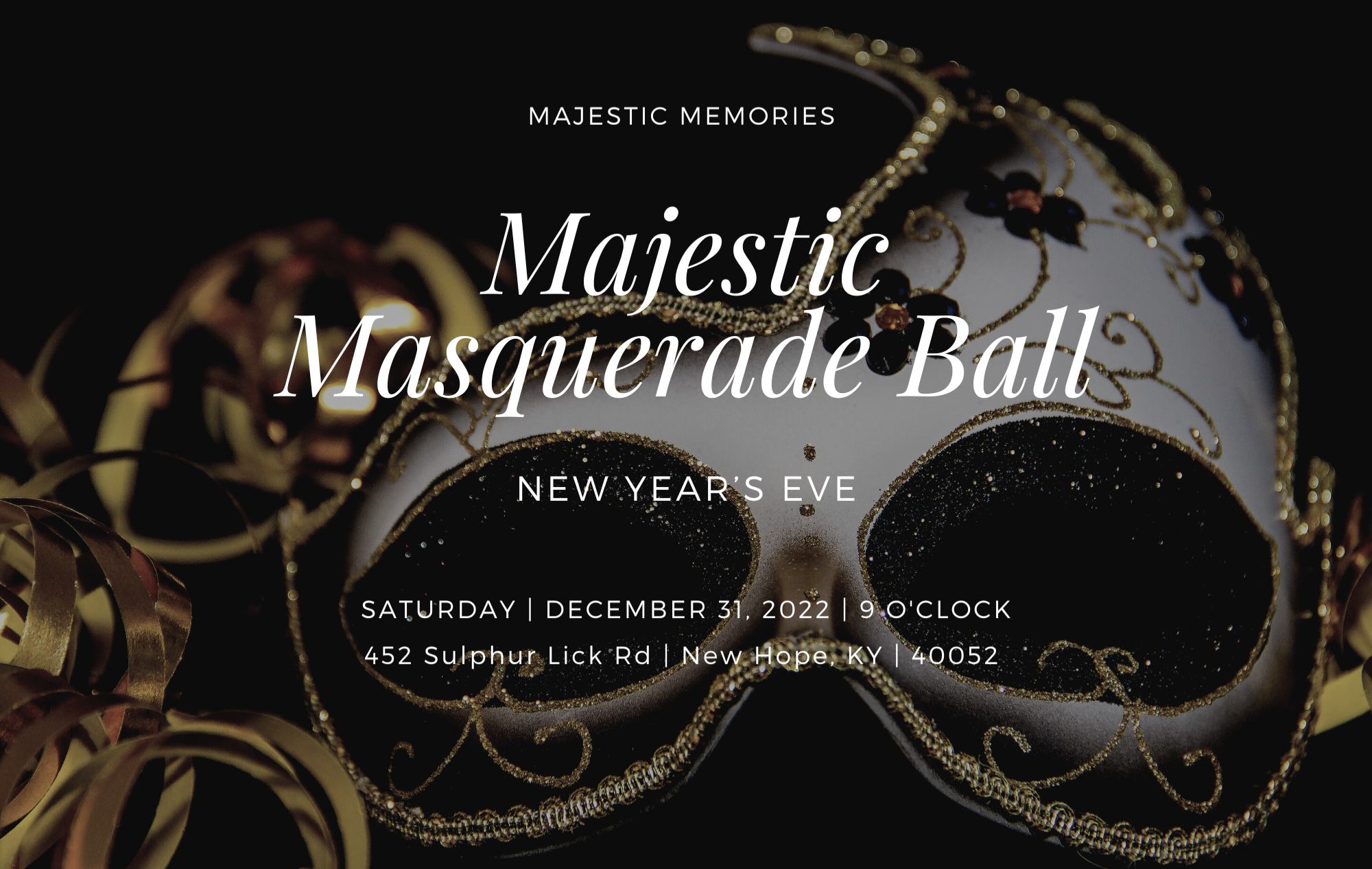 Majestic Masquerade Ball Tickets | Ashley Reid