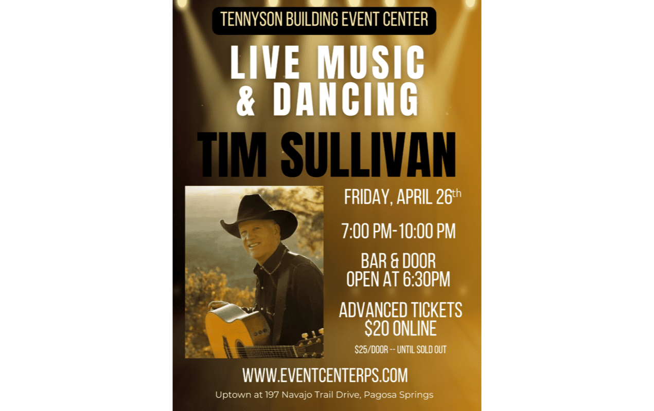 Tim Sullivan - Archived Tickets | Tennyson Building Event Center