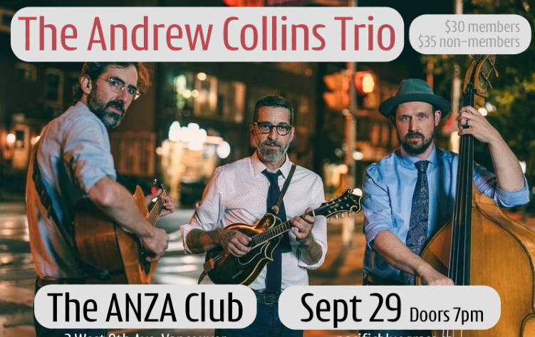 The Andrew Collins Trio Tickets | Pacific Bluegrass and Old-Time Music ...