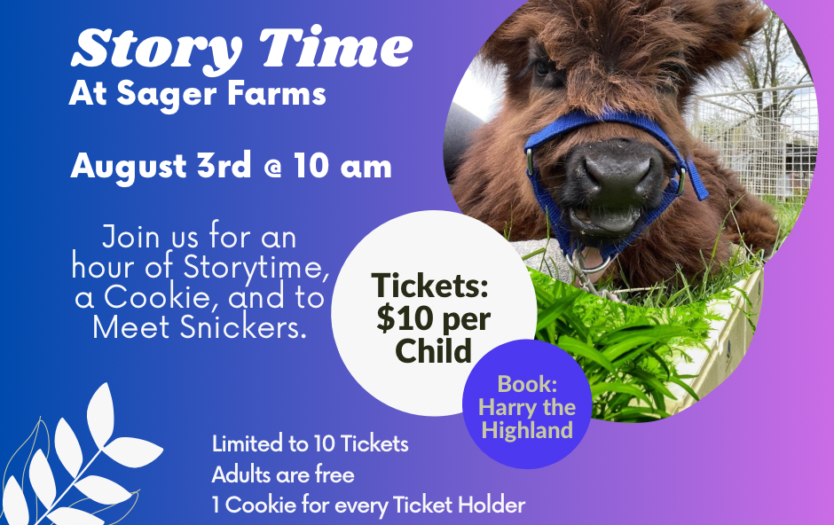 Storytime on The Farm Tickets | Sager Farms