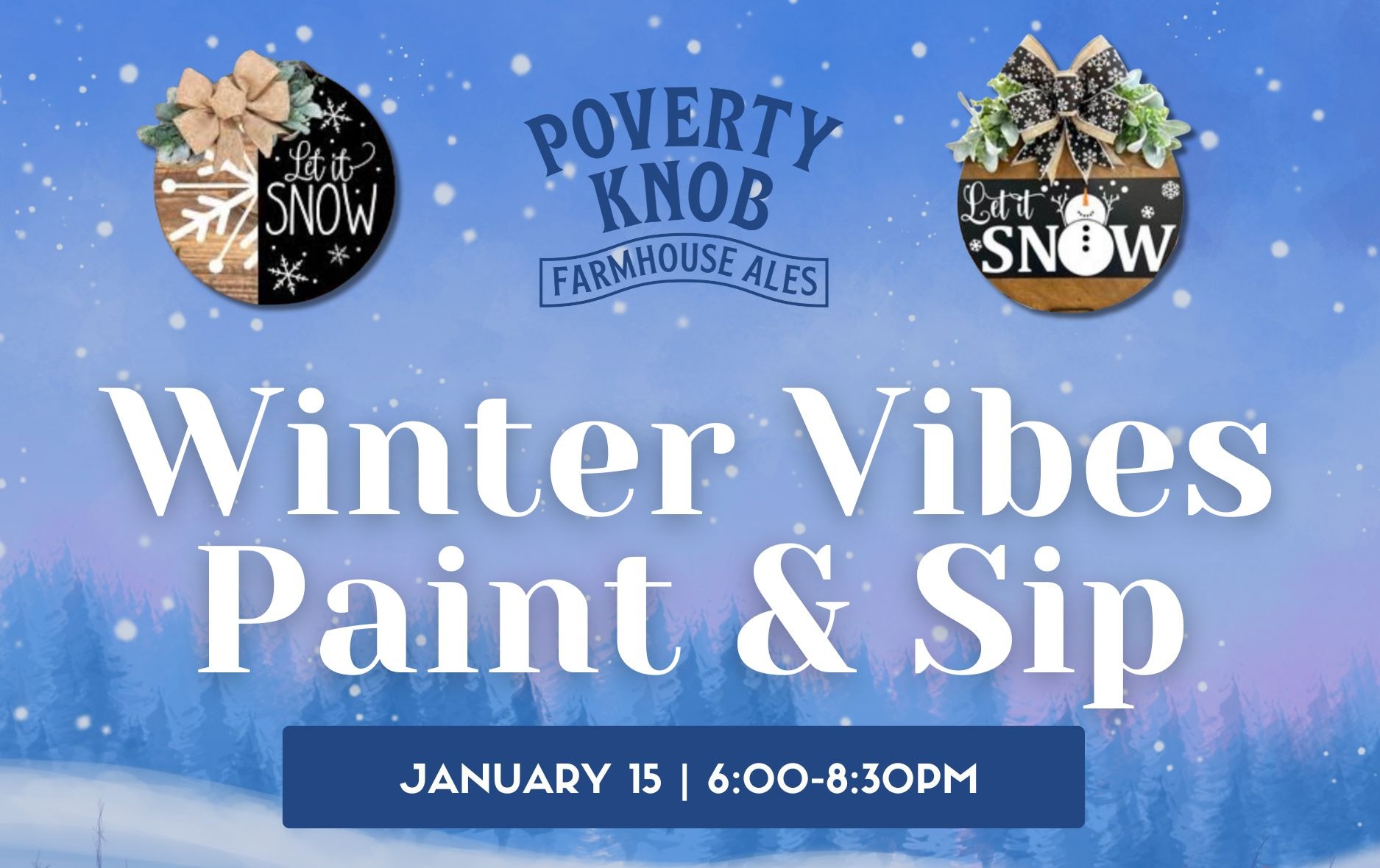 Winter Vibes Paint & Sip Tickets | PORT FARMS SPECIAL EVENTS LLC
