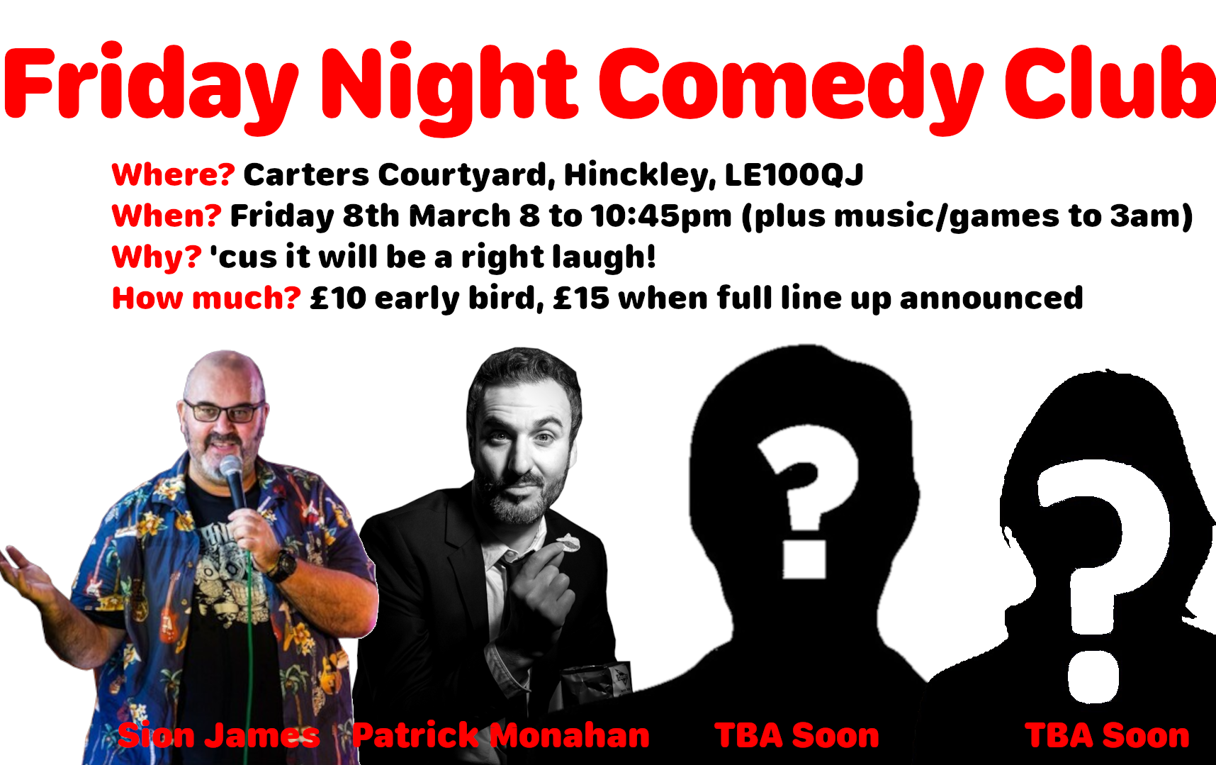 Friday Night Comedy - March Tickets | Play Bar