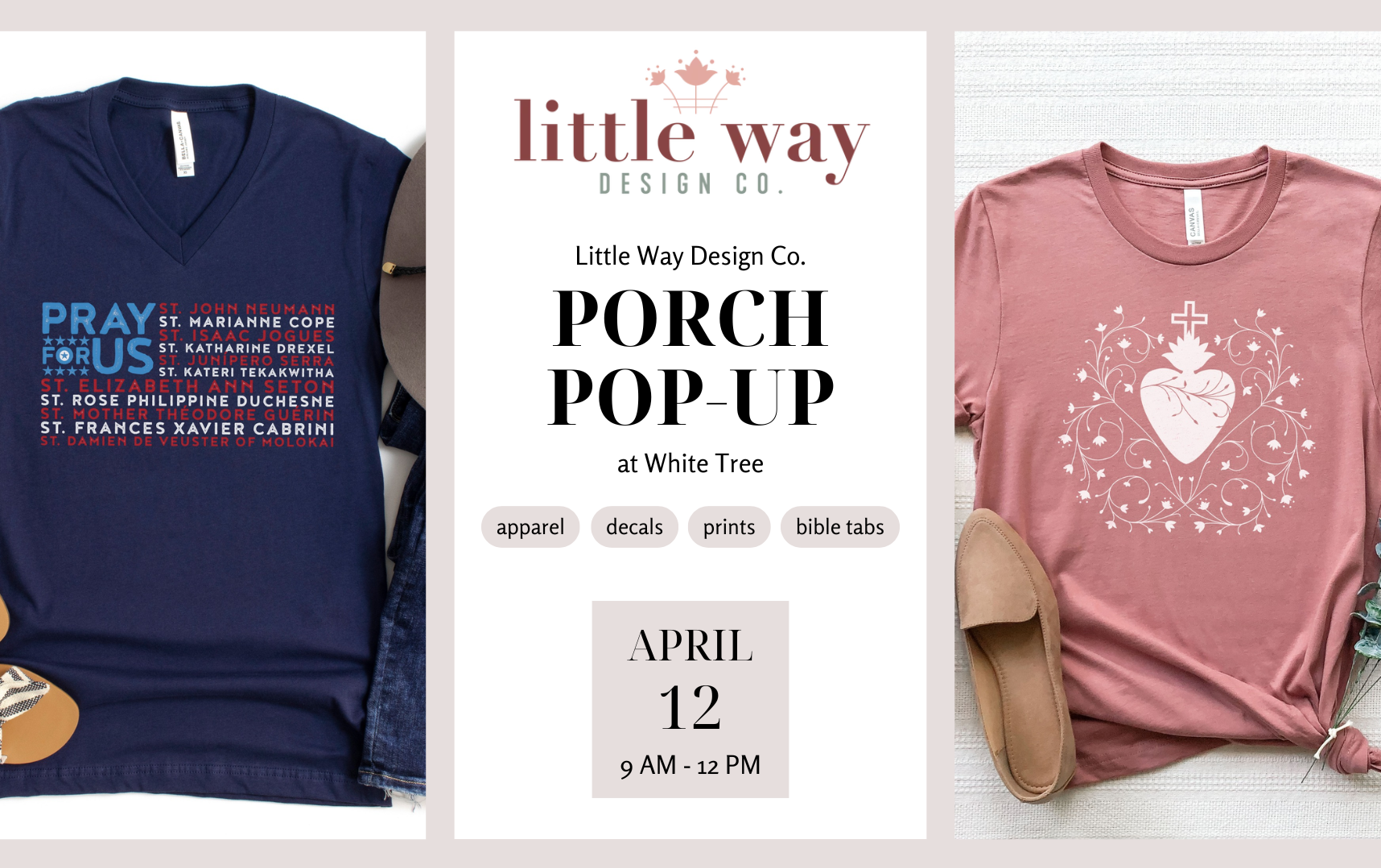 Little Way Design Co. Porch Pop-Up Tickets | White Tree Cafe & Coffeehouse