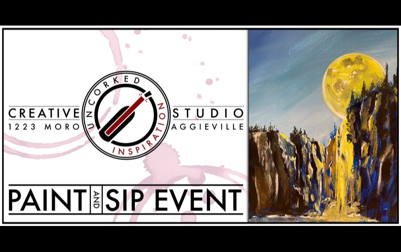 Paint & Sip | Moon Falls - Archived Tickets | Uncorked Inspiration