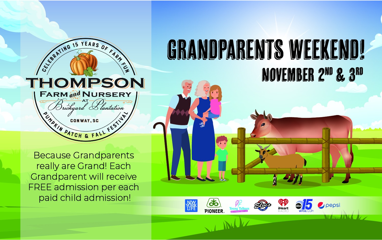 Grandparents Weekend at Thompson Farm! - Archived Tickets | Thompson ...