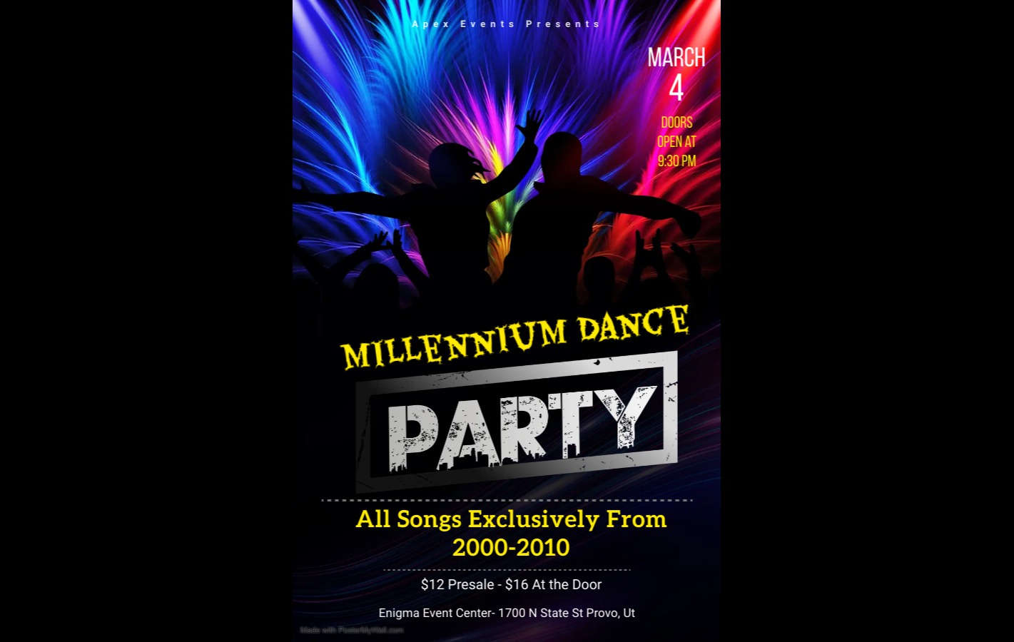 Millennium Dance Party Tickets | Apex Events