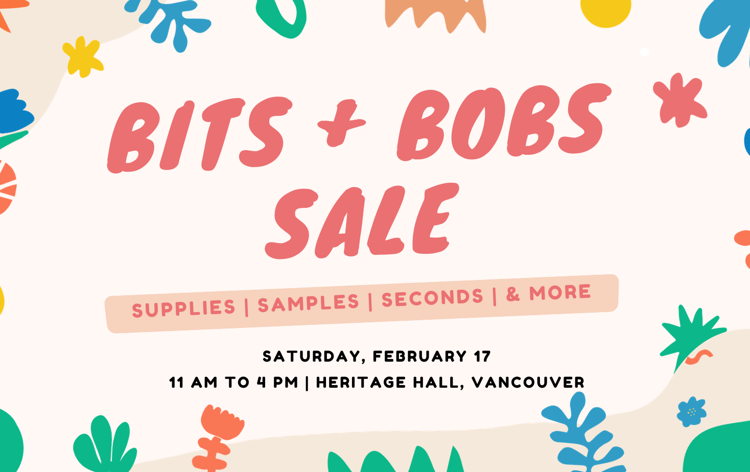 Bits + Bobs Sale - Archived Tickets | Got Craft Markets