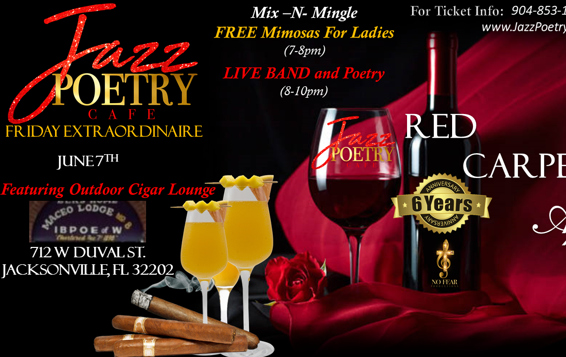 Jazz Poetry Cafe | "First Fridays" - Jacksonville, FL 6-7-24 Tickets ...