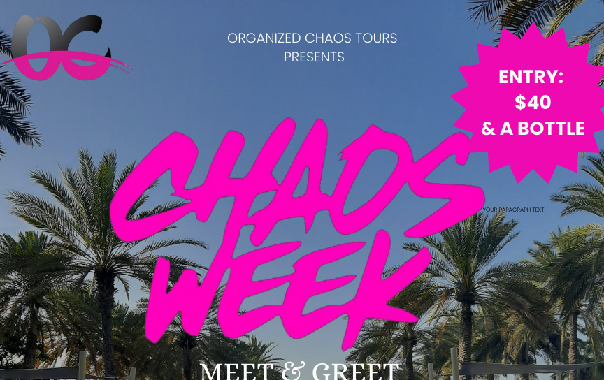 Chaos Pool Party Tickets | Organized Chaos Tours