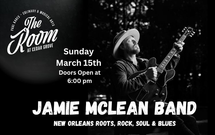 Jamie McLean Band Returns to The Room Tickets | Paul Kares