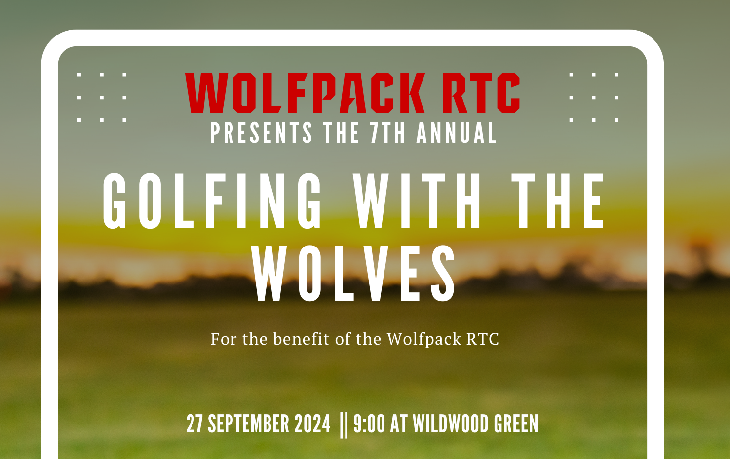 7th Annual Golfing with the Wolves Tickets | Wolfpack RTC
