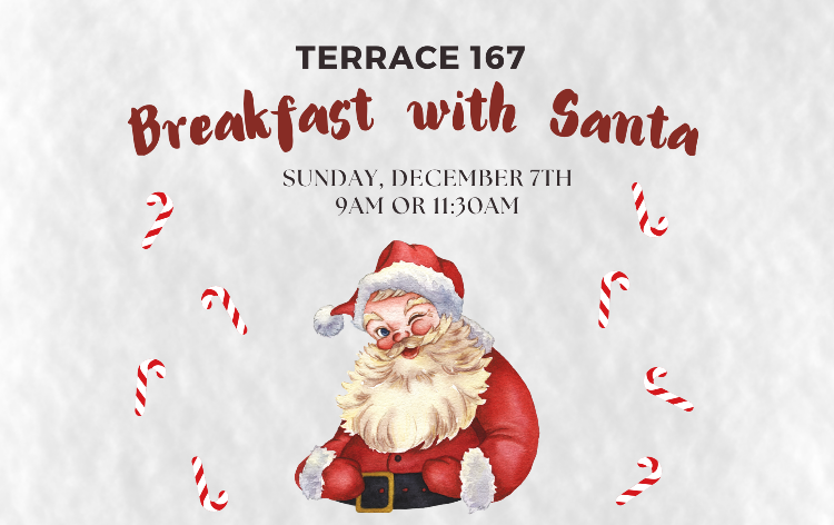 Breakfast with Santa at Terrace 167 Tickets | Terrace 167