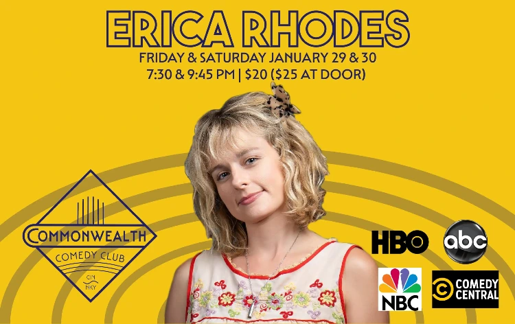 ERICA RHODES presented by Commonwealth Comedy Club Tickets ...