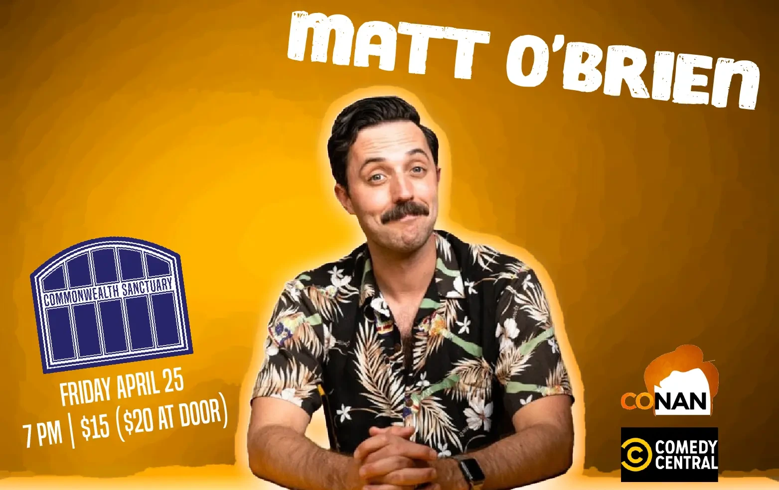 MATT O'BRIEN presented by Commonwealth Comedy Club Tickets ...
