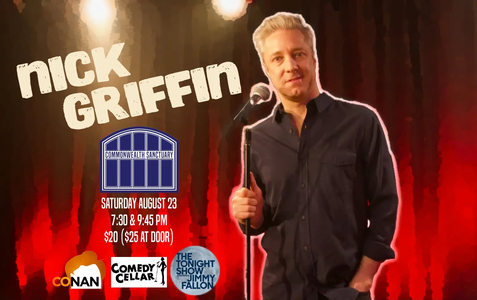NICK GRIFFIN presented by Commonwealth Comedy Club Tickets | Commonwealth Comedy Club