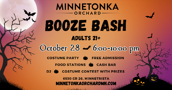 Booze Bash at Minnetonka Orchard - Archived Tickets | Minnetonka Orchard