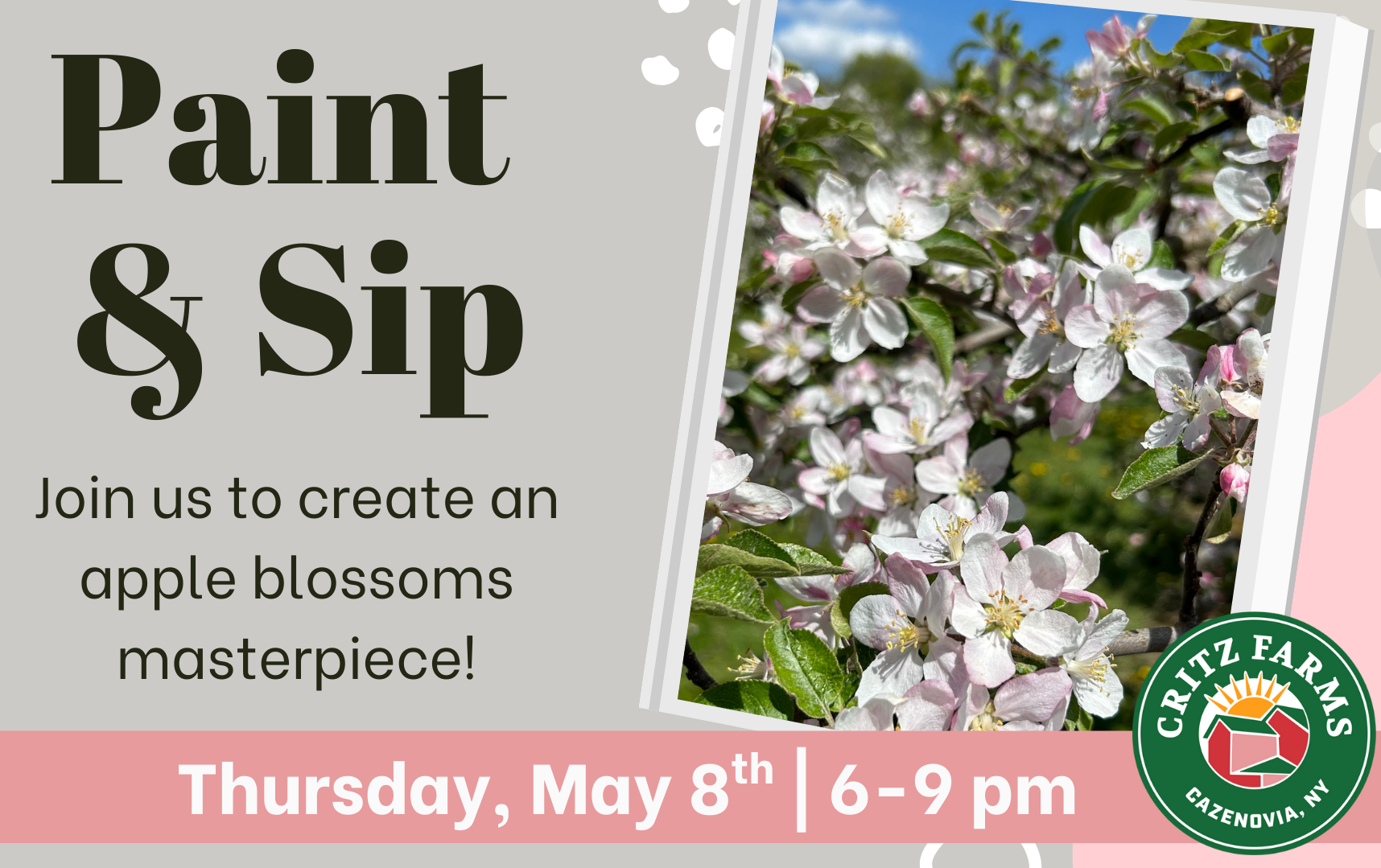 Paint and Sip Workshop at Critz Farms Tickets | Critz Farms