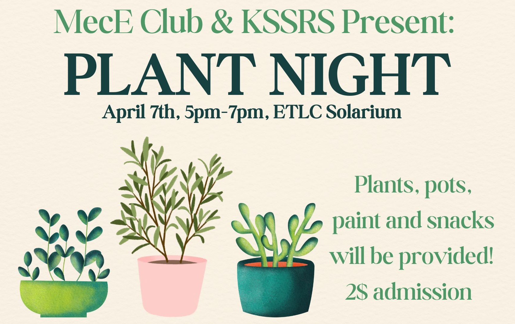 Plant Night! Tickets | MecE club