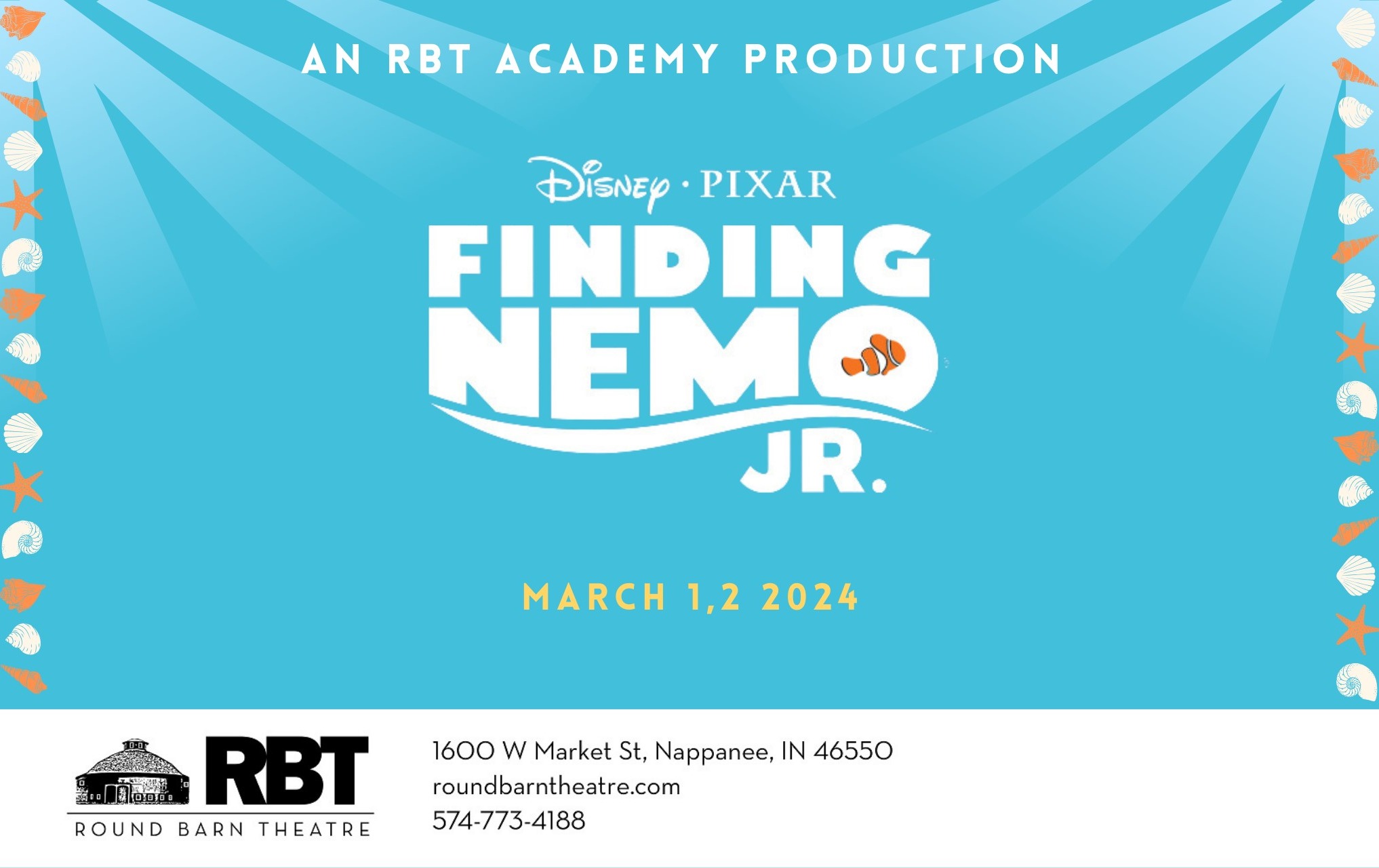 Finding Nemo Jr. Tickets | Legacy Theatre Group