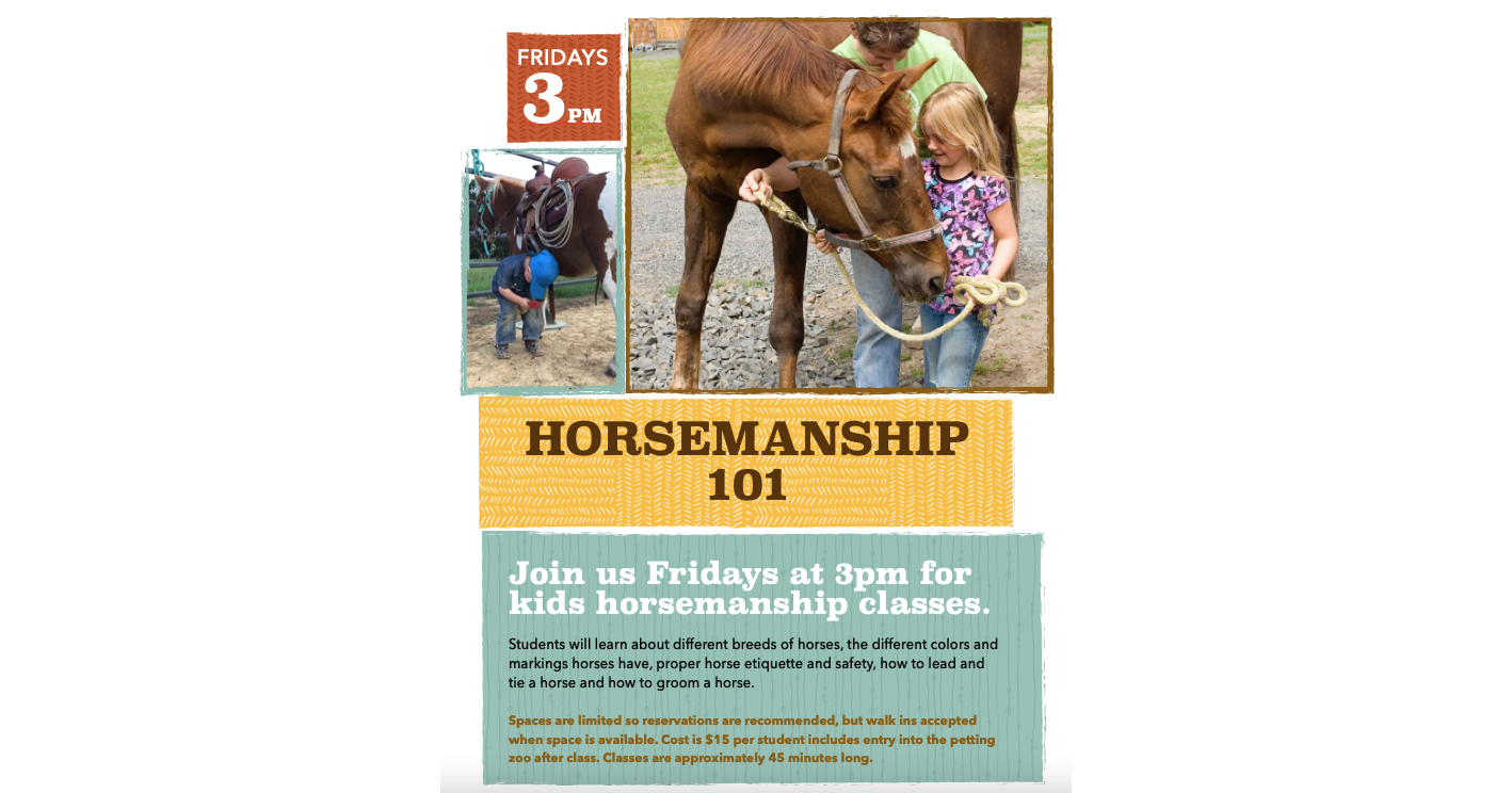 Horsemanship Class Tickets | Barnyard Buddies
