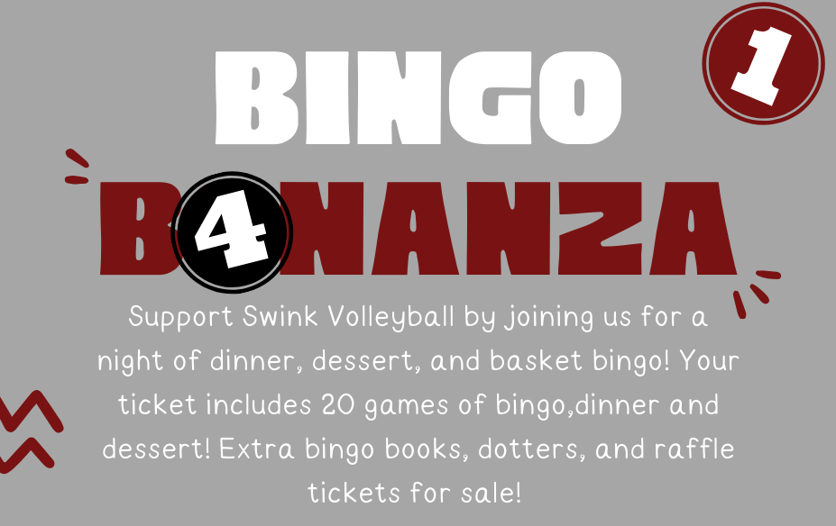 Swink Volleyball Basket Bingo Tickets | Swink Volleyball
