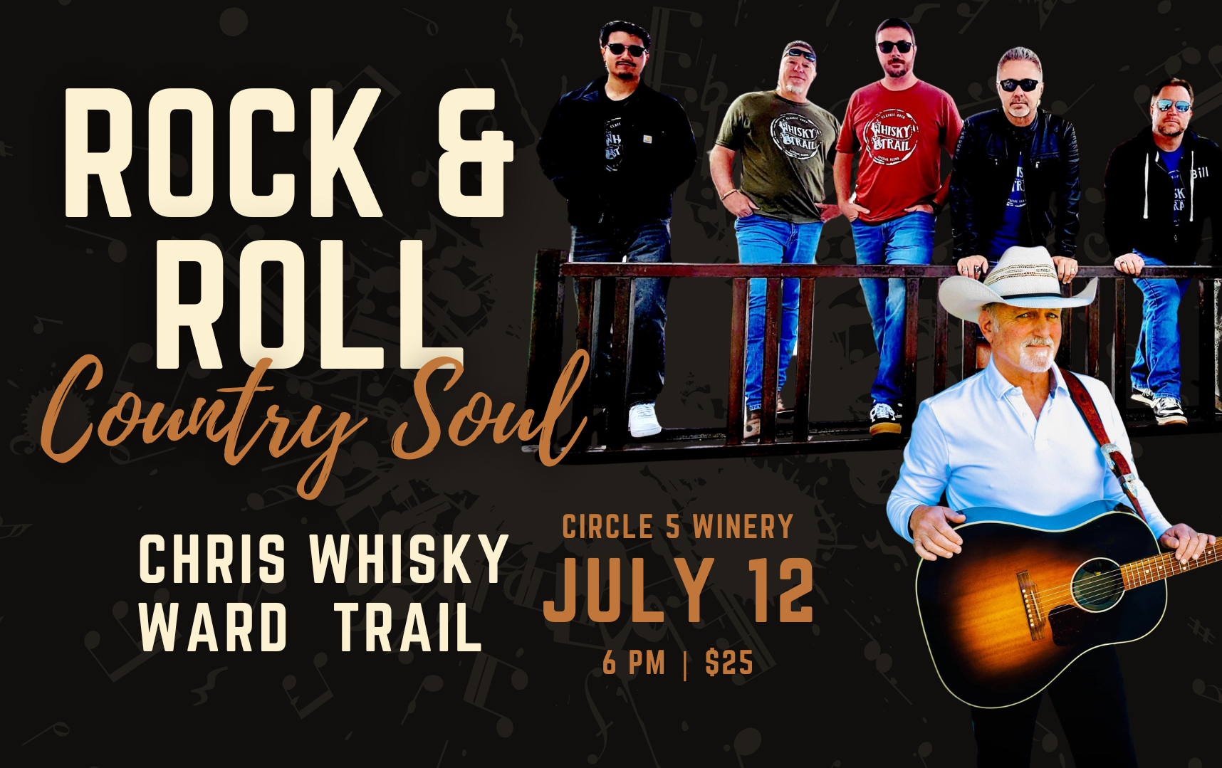 Rock & Roll with Country Soul Concert: Chris Ward & Whisky Trail ...