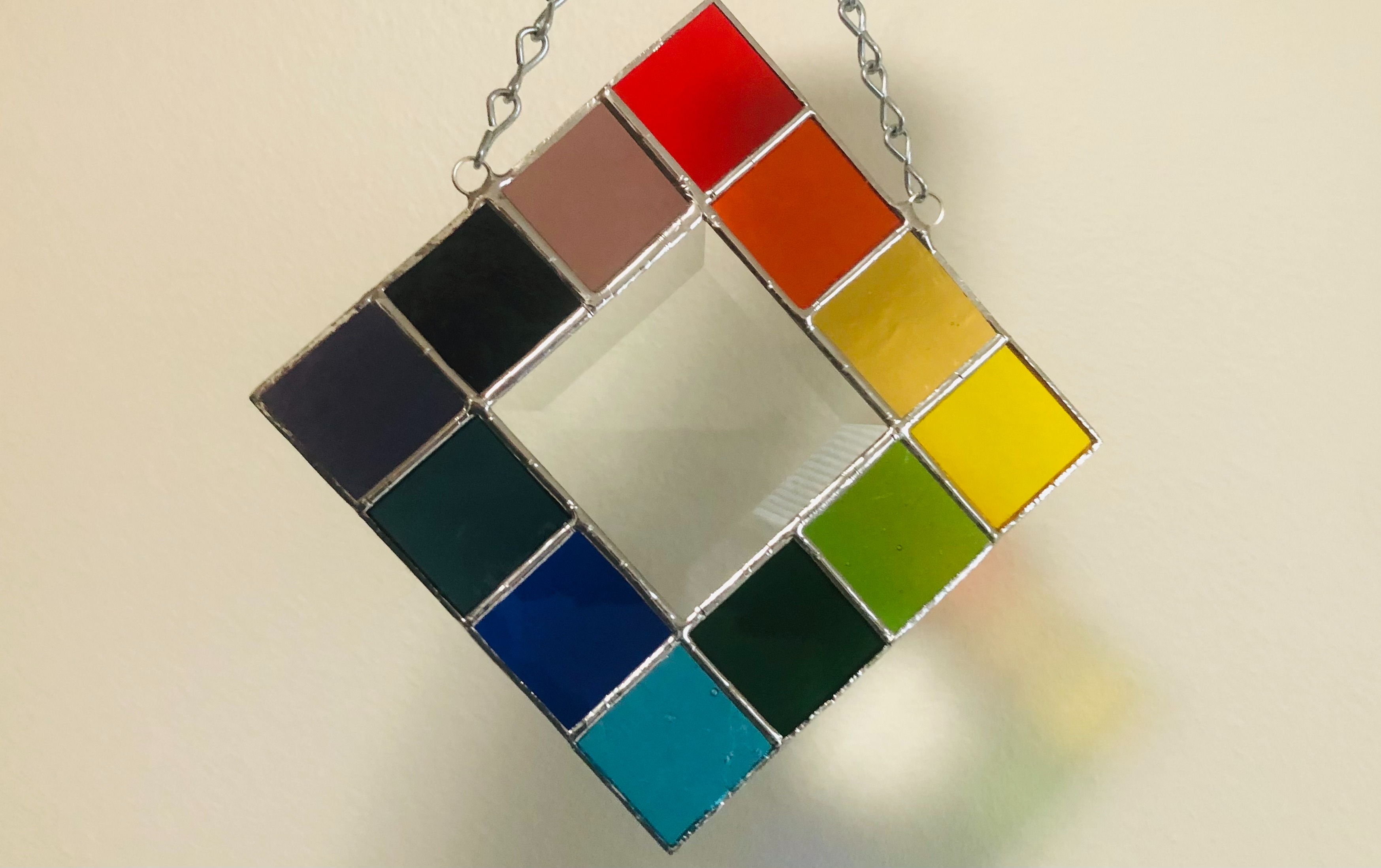 Stained Glass Quilted Square with Morgan's Stained Glass Tickets | Unglued