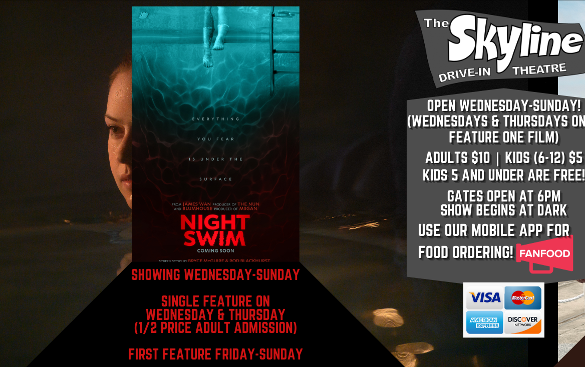 Carload Sunday! Night Swim followed by Anyone But You Tickets | Skyline ...