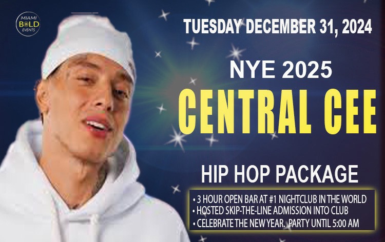 CENTRAL CEE - Miami Beach - New Year's Eve 2025 All-Inclusive Tickets ...