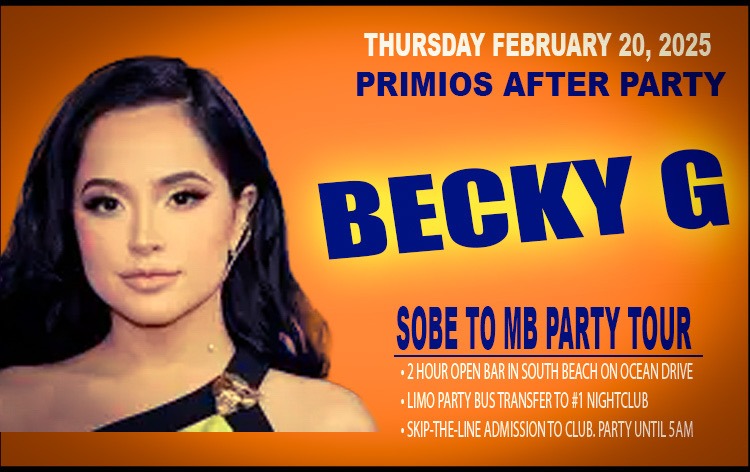 BECKY G - Spring Break 2025 - Reggaeton Party Tour Tickets | Miami Bold ...