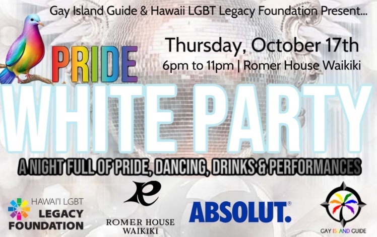 Pride White Party Tickets | Gay Island Guide