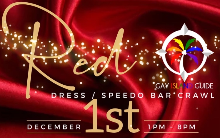 Red Dress & Speedo Bar Crawl Tickets | Gay Island Guide