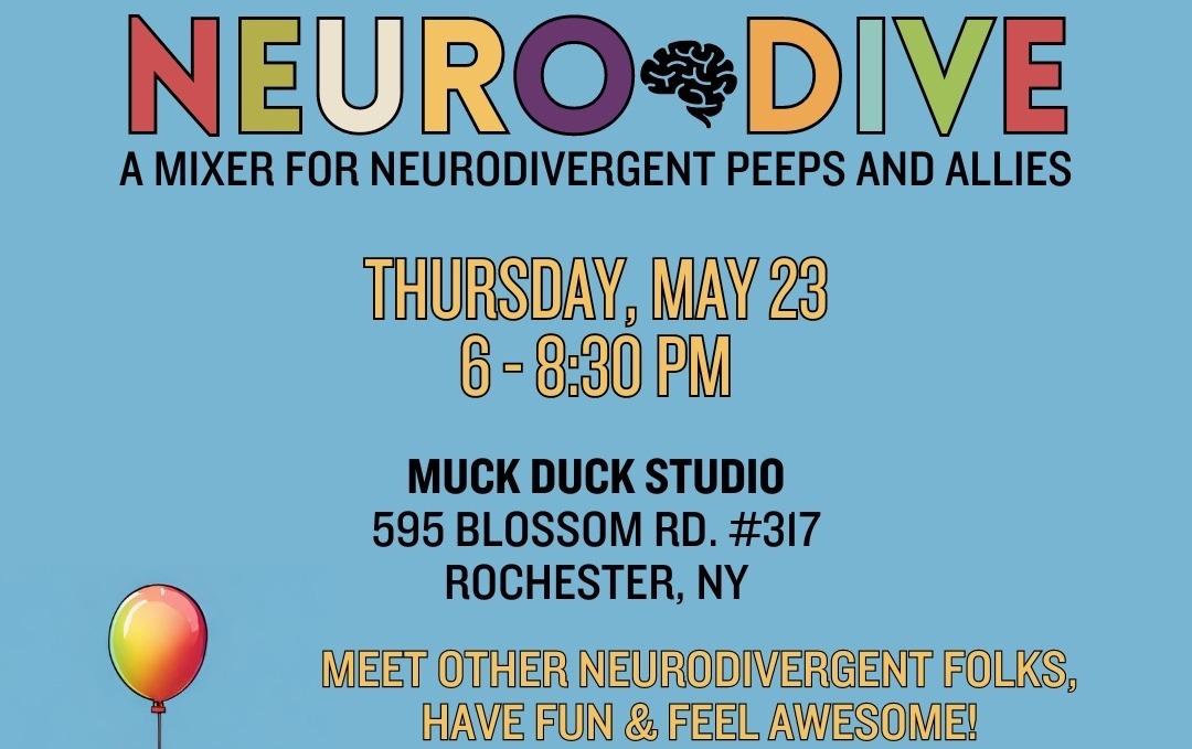 NeuroDive: A Mixer for Neurodivergent Peeps and Allies Tickets | Muck Duck Studio