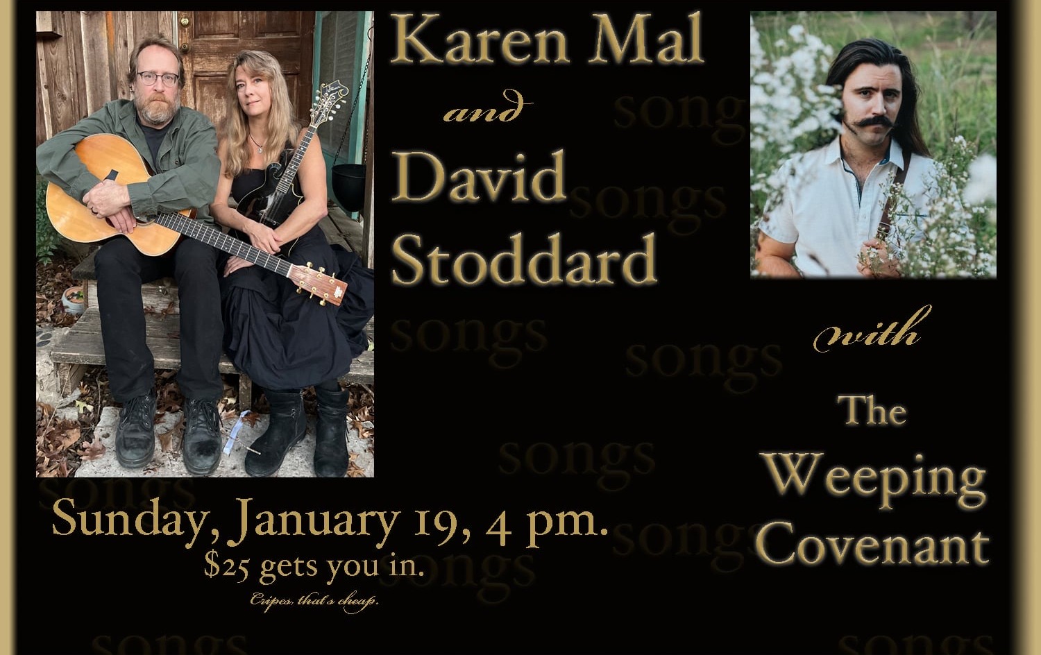 Karen Mal & David Stoddard with The Weeping Covenant Tickets | The Hive ...