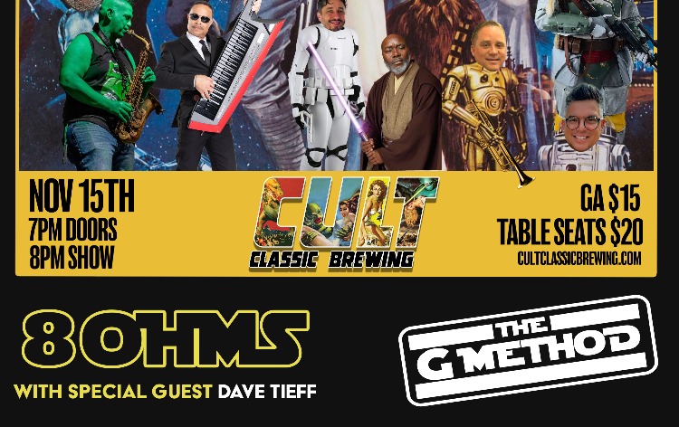 8 Ohms Band // G. METHOD // Dave Tieff Tickets | Cult Classic Brewing