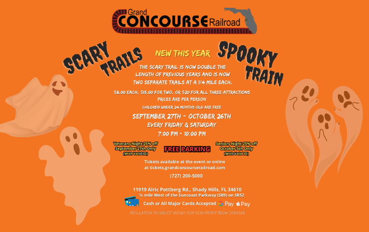 2024 Halloween Spooky Train and Scary Trails Tickets | Grand Concourse ...