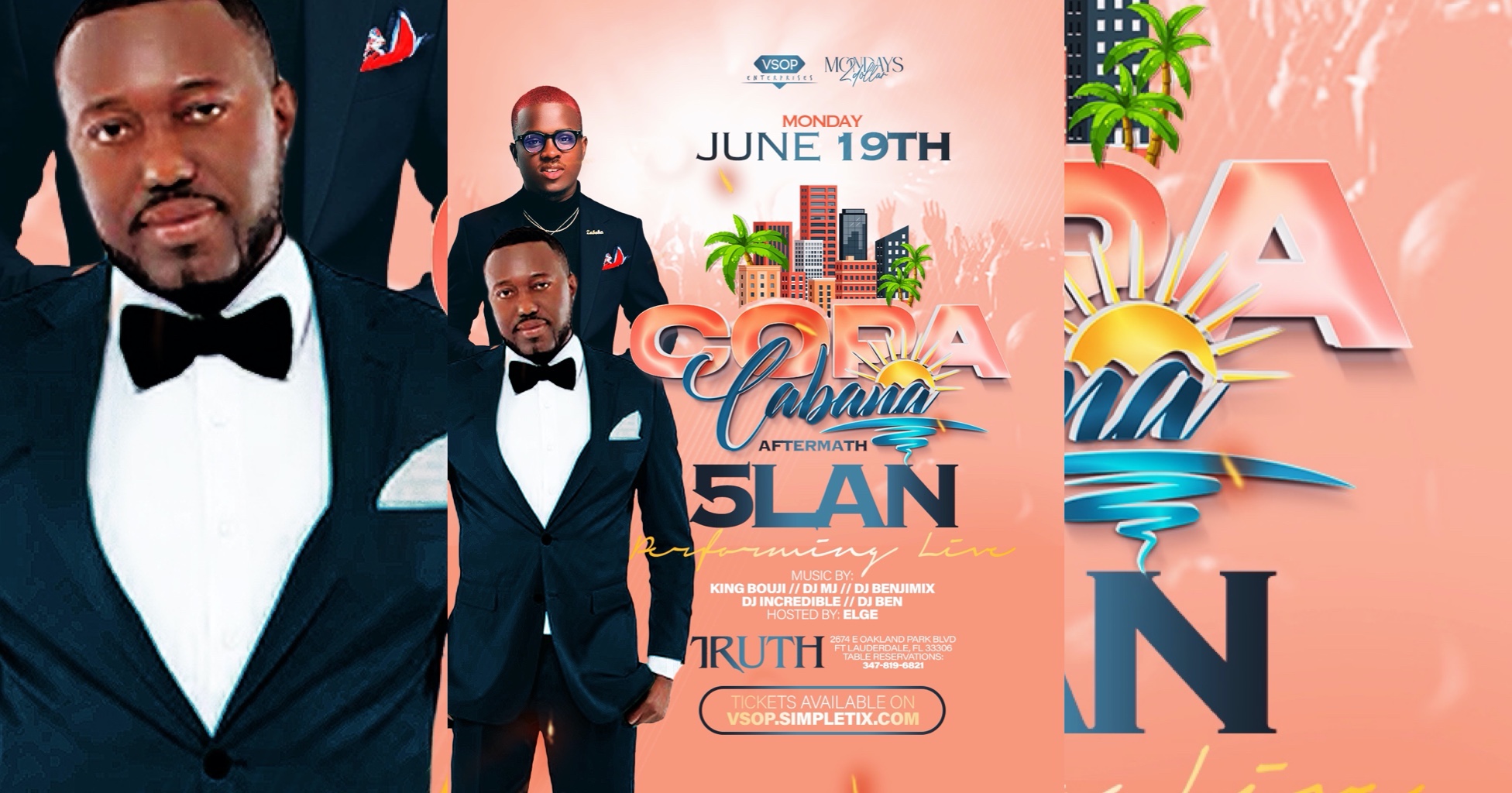 $2 Mondays | Copa Cabana Aftermath | Monday June 19th Tickets | VSOP ...