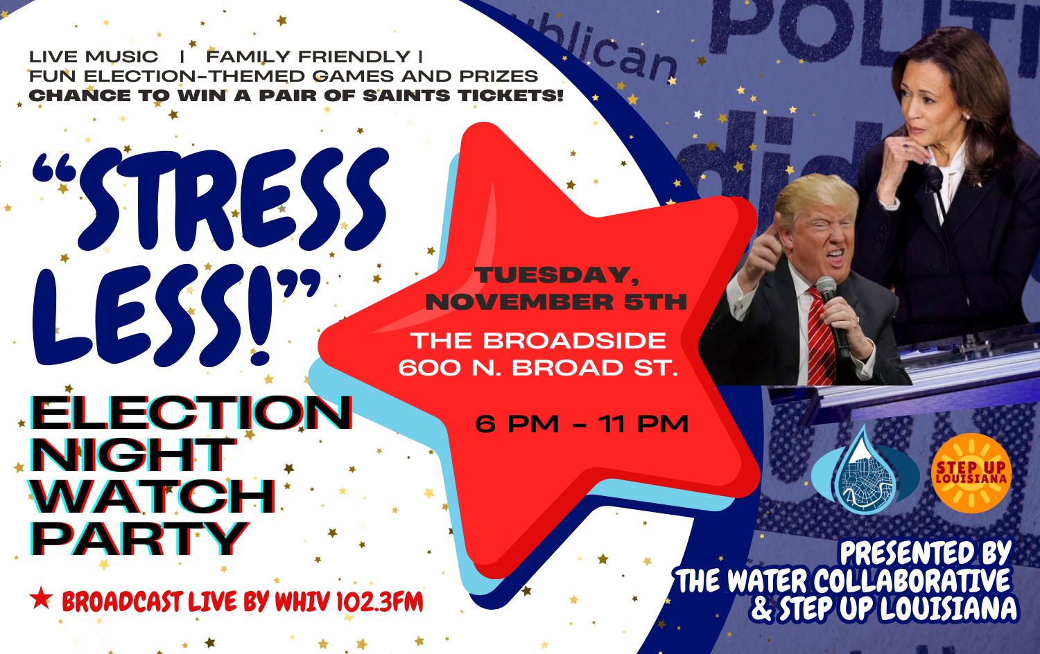 Election Night Watch Party hosted by The Water Collaborative & Step Up ...