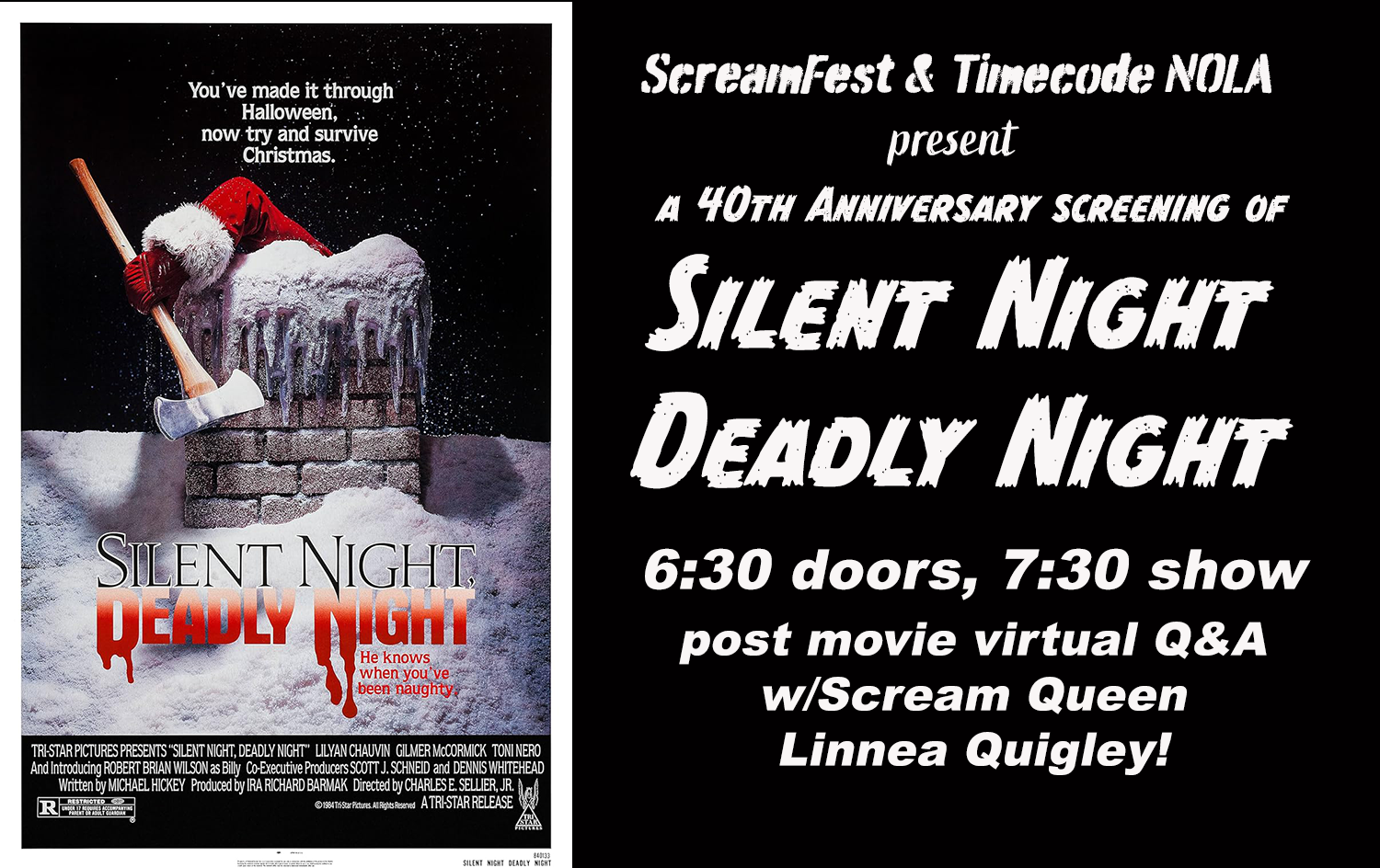 Screamfest presents: Silent Night, Deadly Night Tickets | Simple Tix