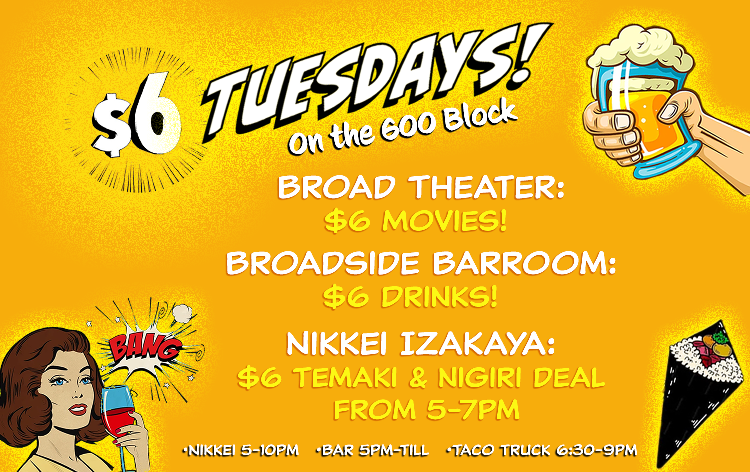 $6 Tues on the 600 Block! Tickets | Simple Tix