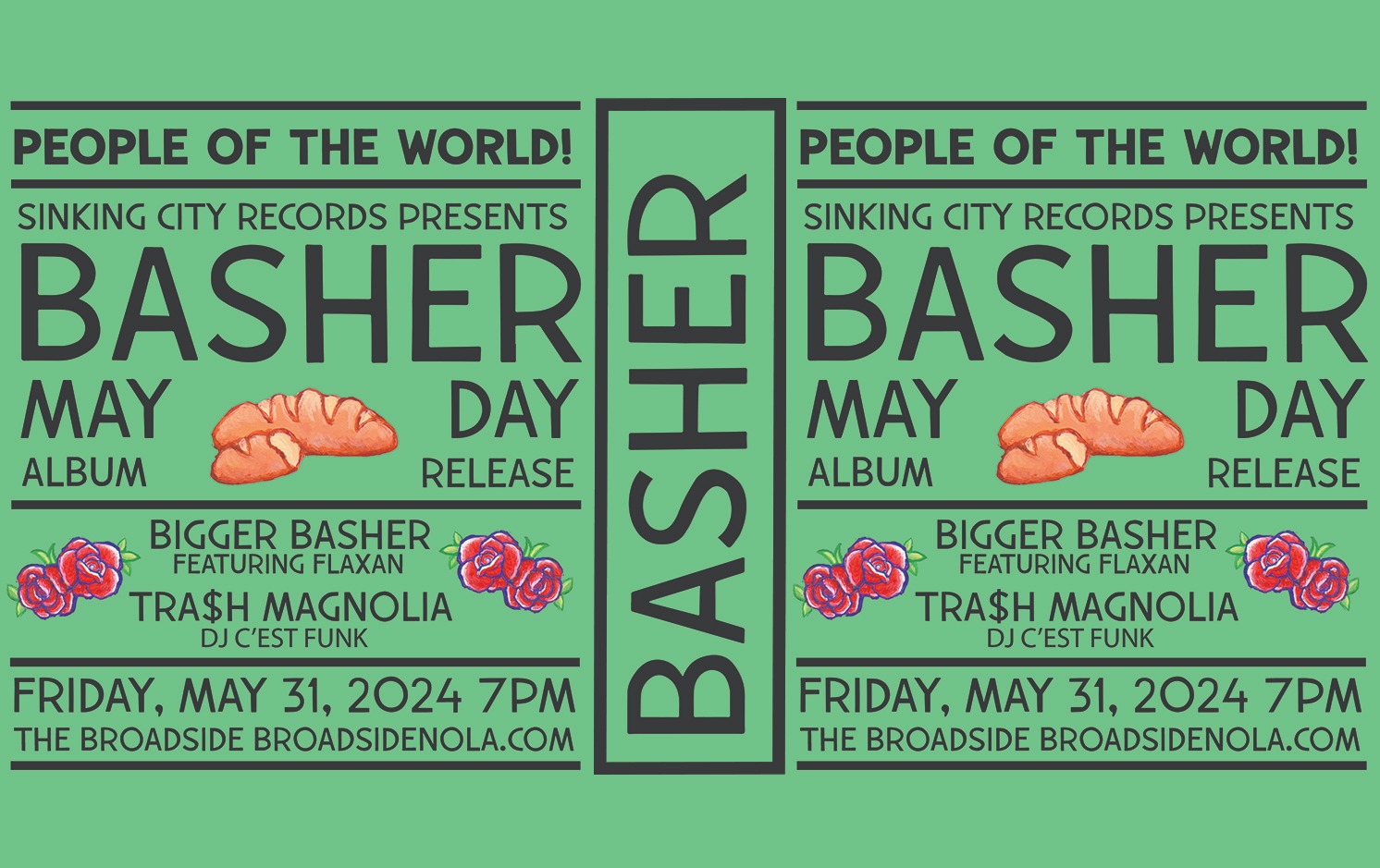 Basher May Day Record Release with Bigger Basher ft. Flaxan, Tra$h ...
