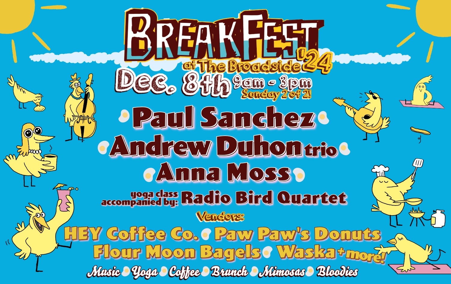 BreakFest: Second Sunday with Paul Sanchez, Anna Moss, Andrew Duhon ...