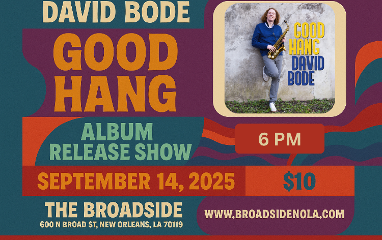 David Bode Album Release Show : Good Hang Tickets | Simple Tix