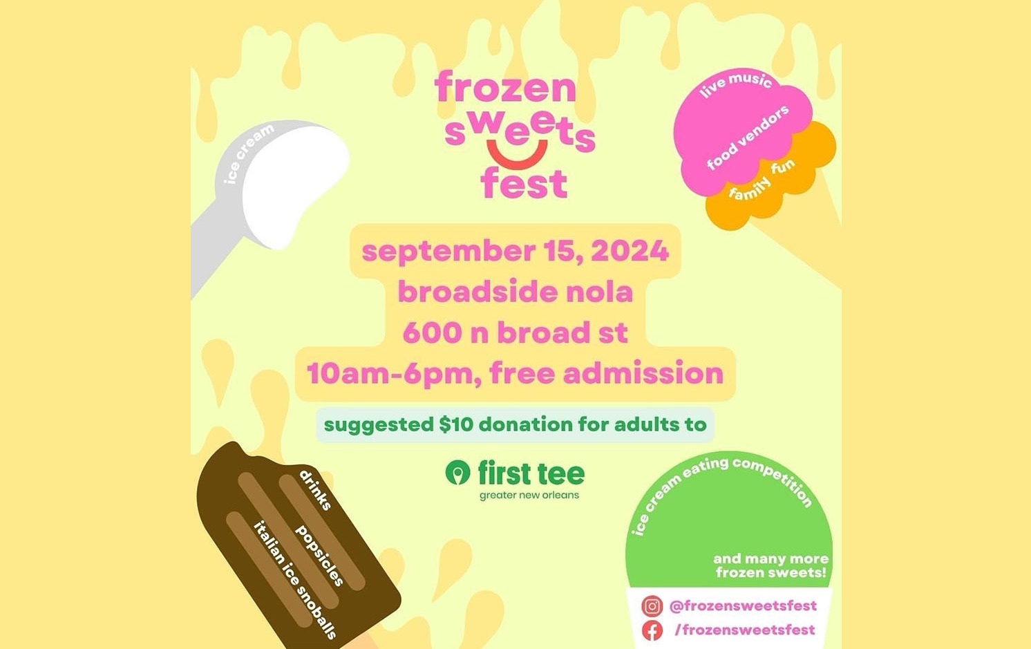 Frozen Sweets Fest 2024! (Game will be on the TVs) Tickets | Simple Tix