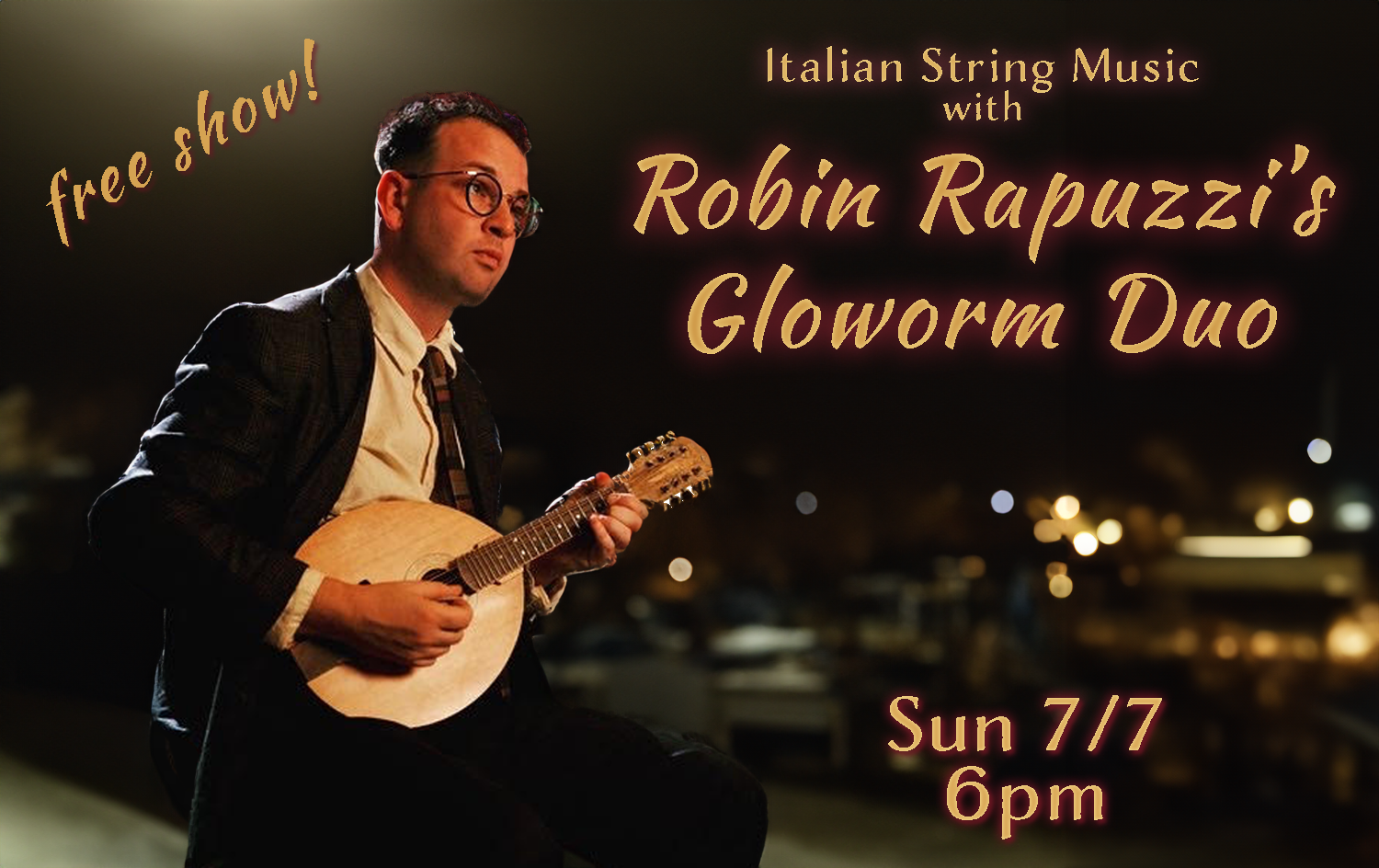 Robin Rapuzzi's Gloworms Duo Tickets | Simple Tix